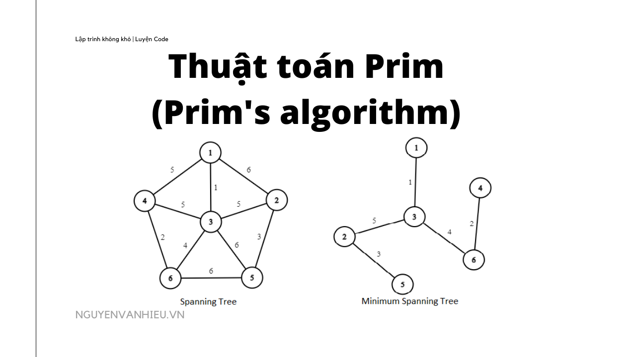 Thuật toán Prim (Prim’s Algorithm) – Lập Trình Không Khó